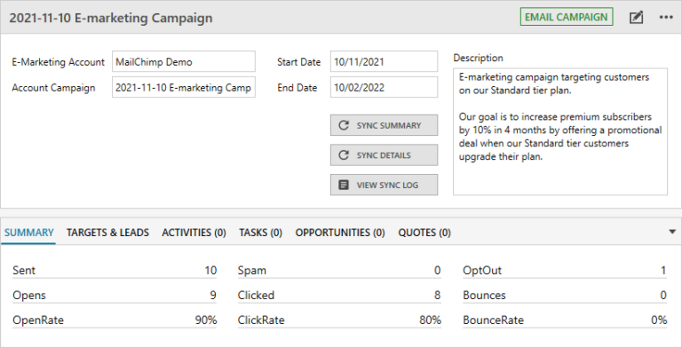 Campaigns Module Overview – Legrand CRM Knowledge Base