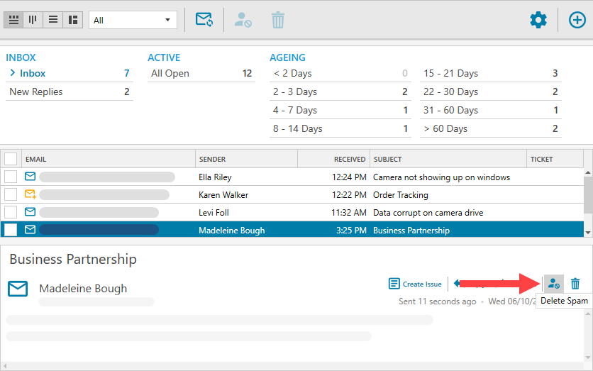 How To Delete Spam And Block Senders Legrand CRM Knowledge Base