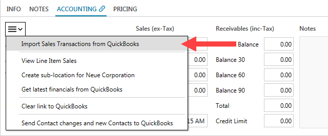 How to import QuickBooks Sales Transactions into Legrand CRM – Legrand CRM Knowledge Base